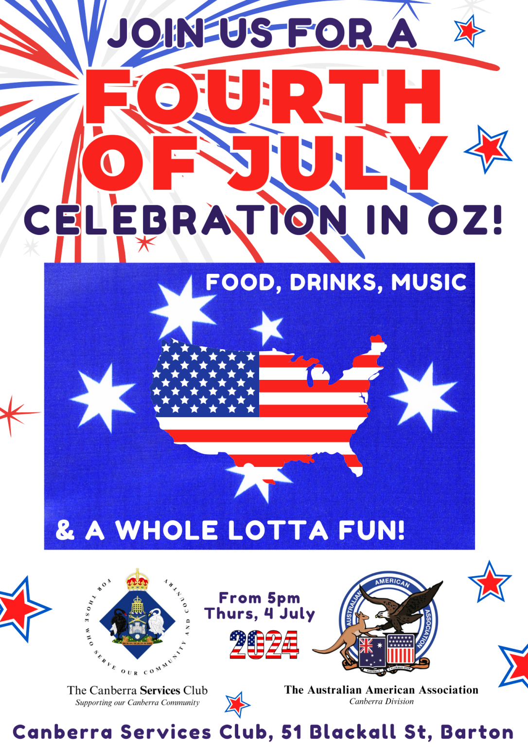 Fourth of July Celebrations 2024 - AAA Canberra Division